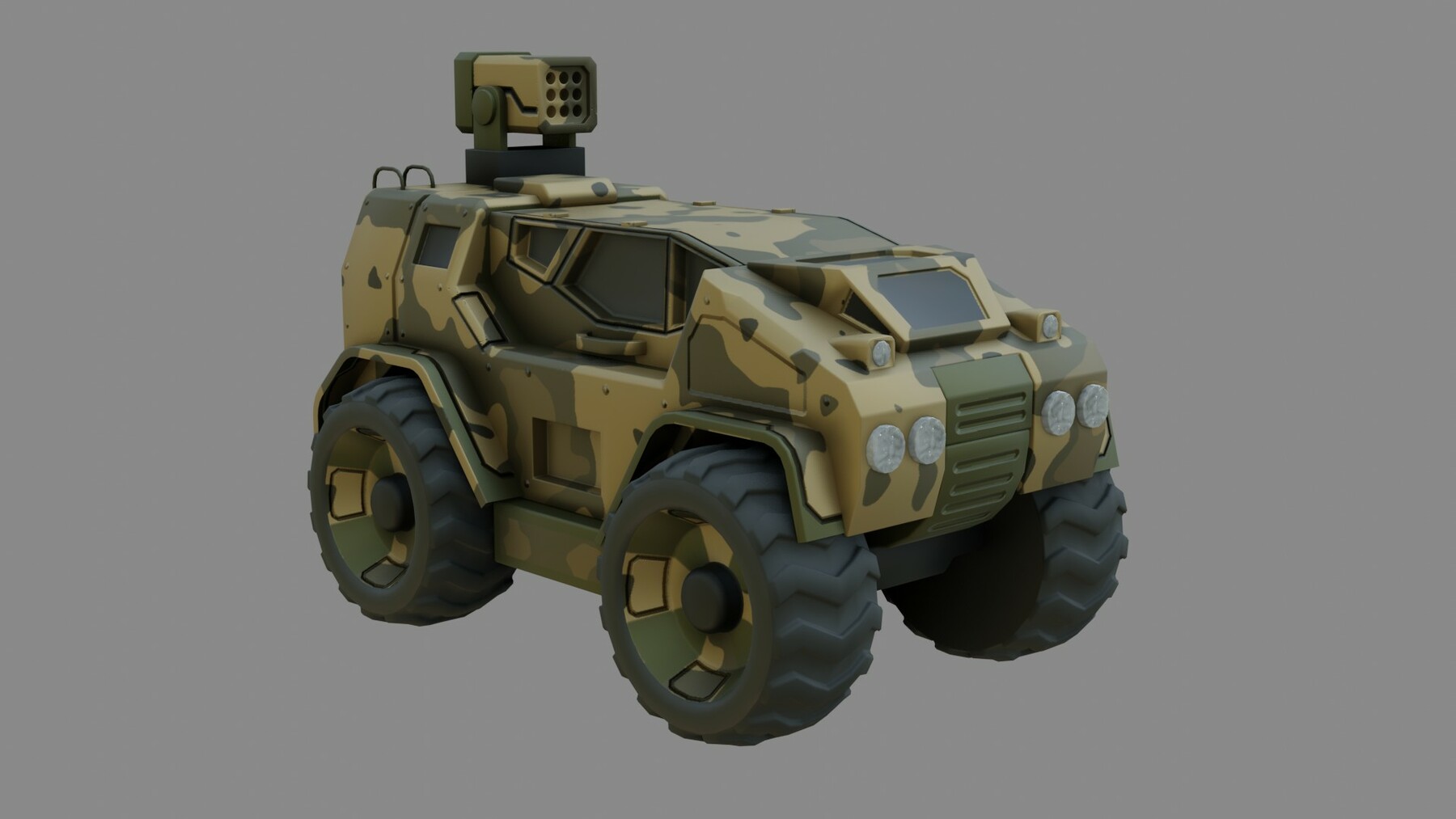 ArtStation - Sci-Fi Military Vehicle - Game Ready - PBR | Game Assets