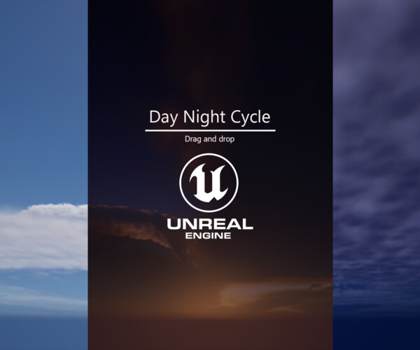 ArtStation - Easy Day Night Cycles for Unreal Engine 5 - Drag and Drop | Game Assets