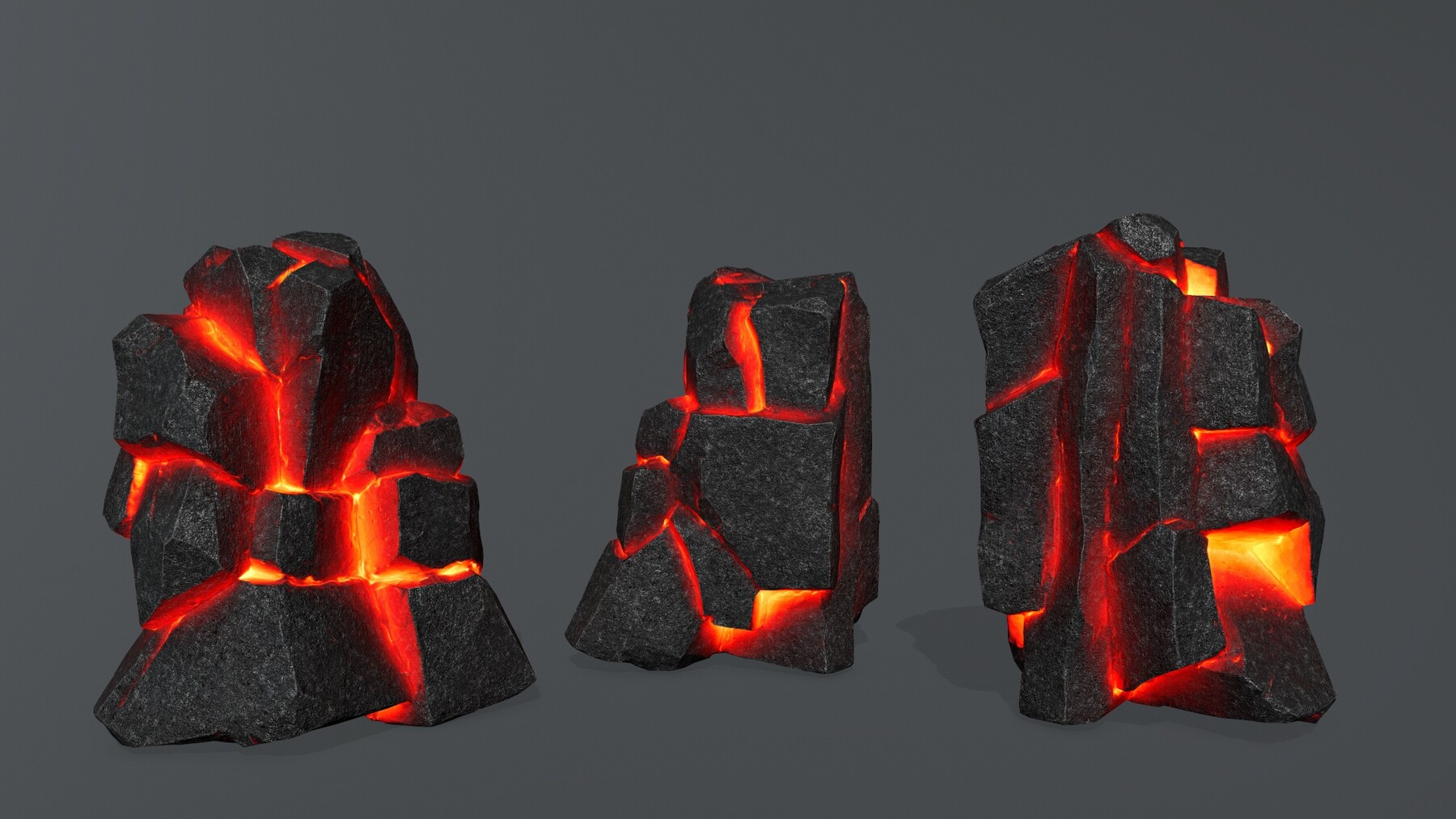ArtStation - lava rocks | Game Assets