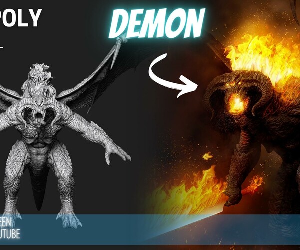 ArtStation - ZBrush Model: Demon High Poly ZTL & FBX | Resources