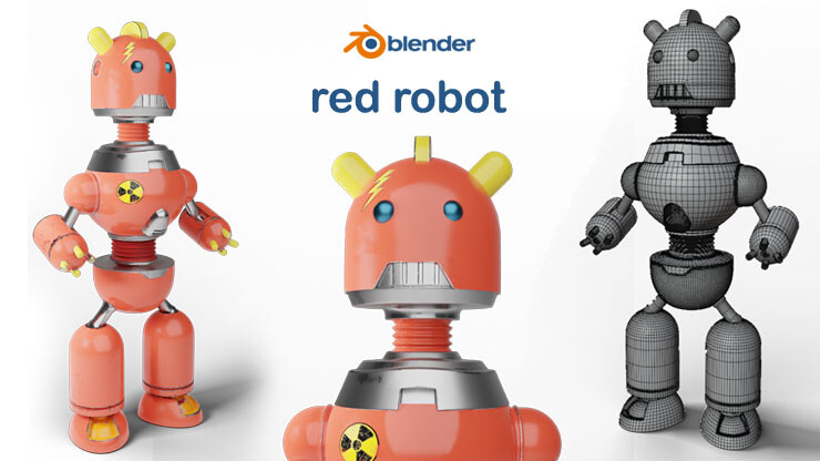 ArtStation - red robot | Game Assets