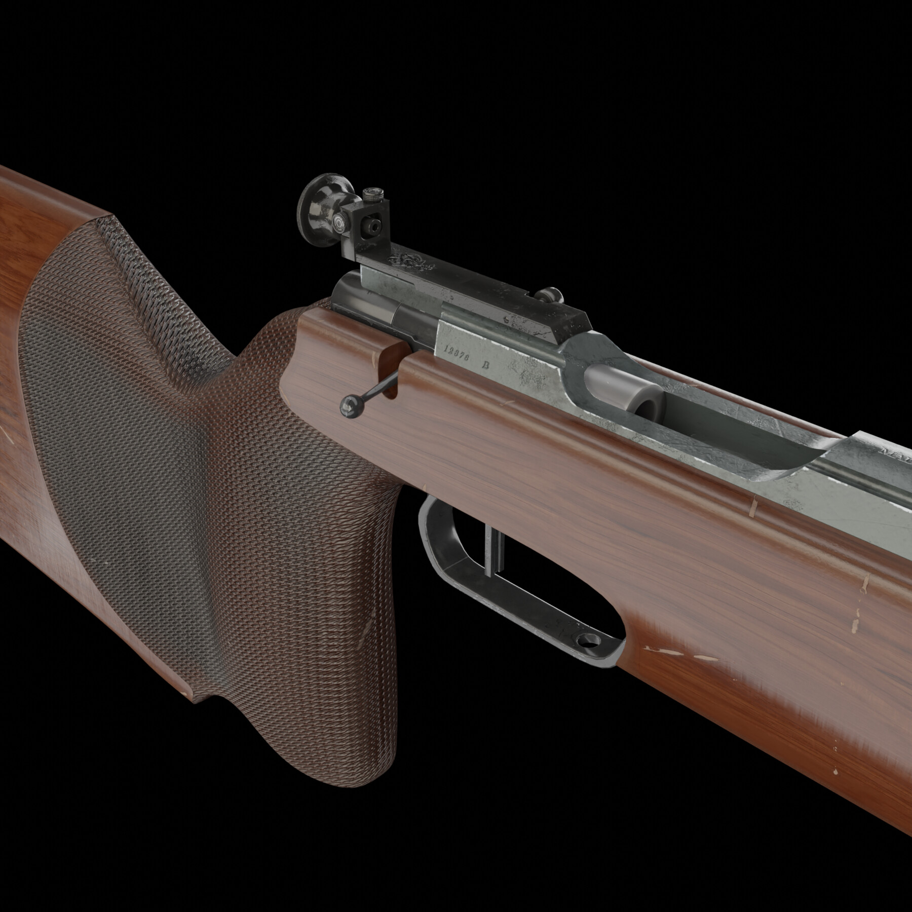ArtStation - Antique Rifle Collection - Base Mesh & Textured High Poly ...
