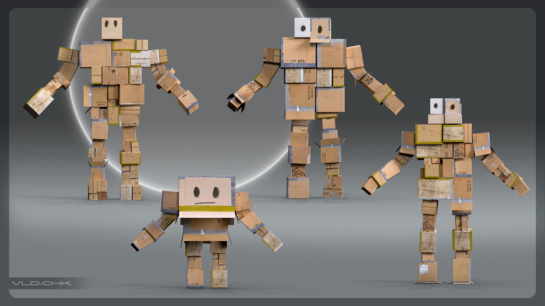 ArtStation - Cardboard Giant Army | Game Assets