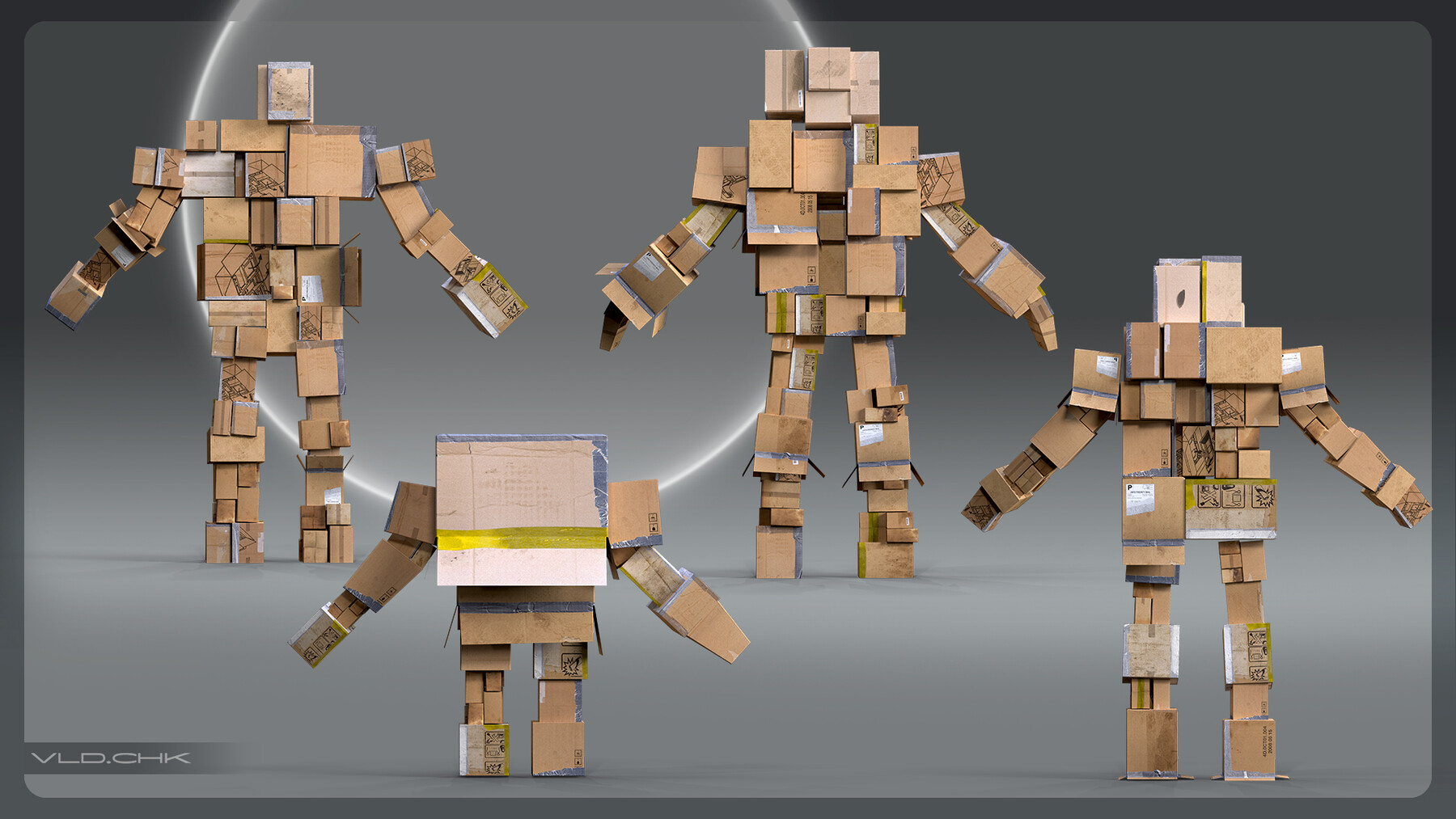 ArtStation - Cardboard Giant Army | Game Assets