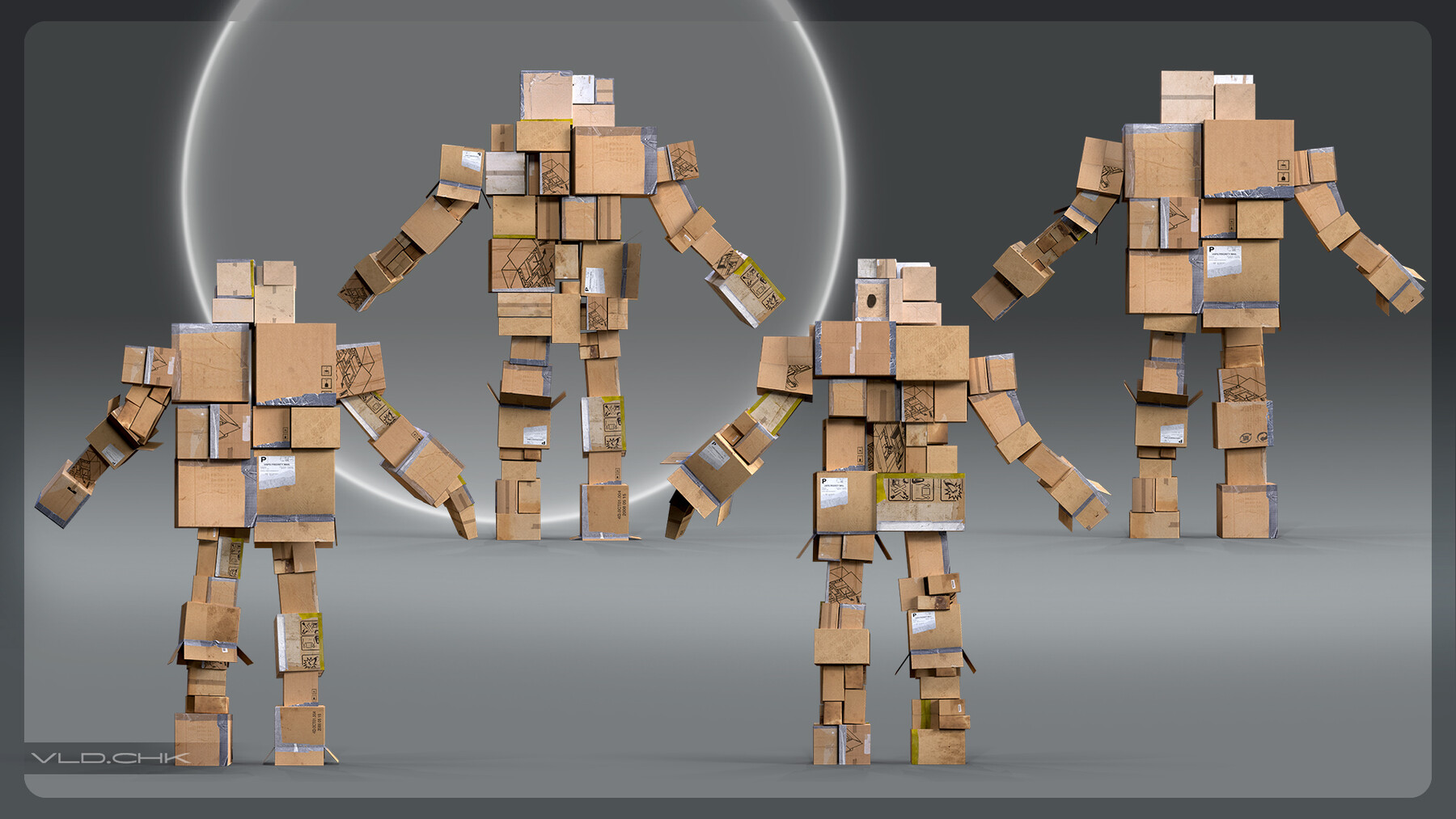 ArtStation - Cardboard Giant Army | Game Assets