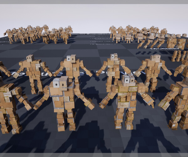 ArtStation - Cardboard Giant Army | Game Assets