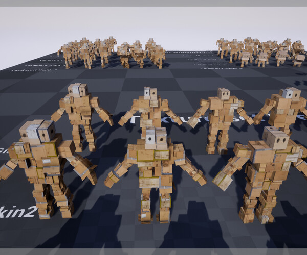 ArtStation - Cardboard Giant Army | Game Assets