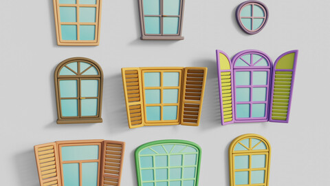 ArtStation - Cartoon Windows Collection 2 | Game Assets
