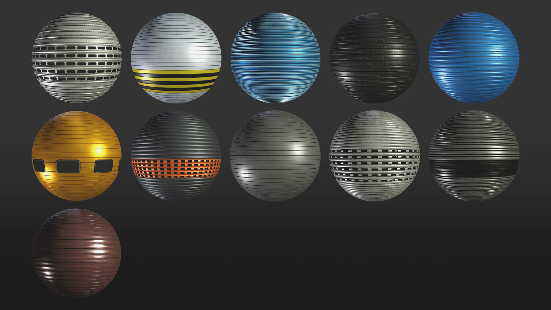 ArtStation - 32 Garage Door and Shutter Material (SBSAR, 4K PBR Texture ...