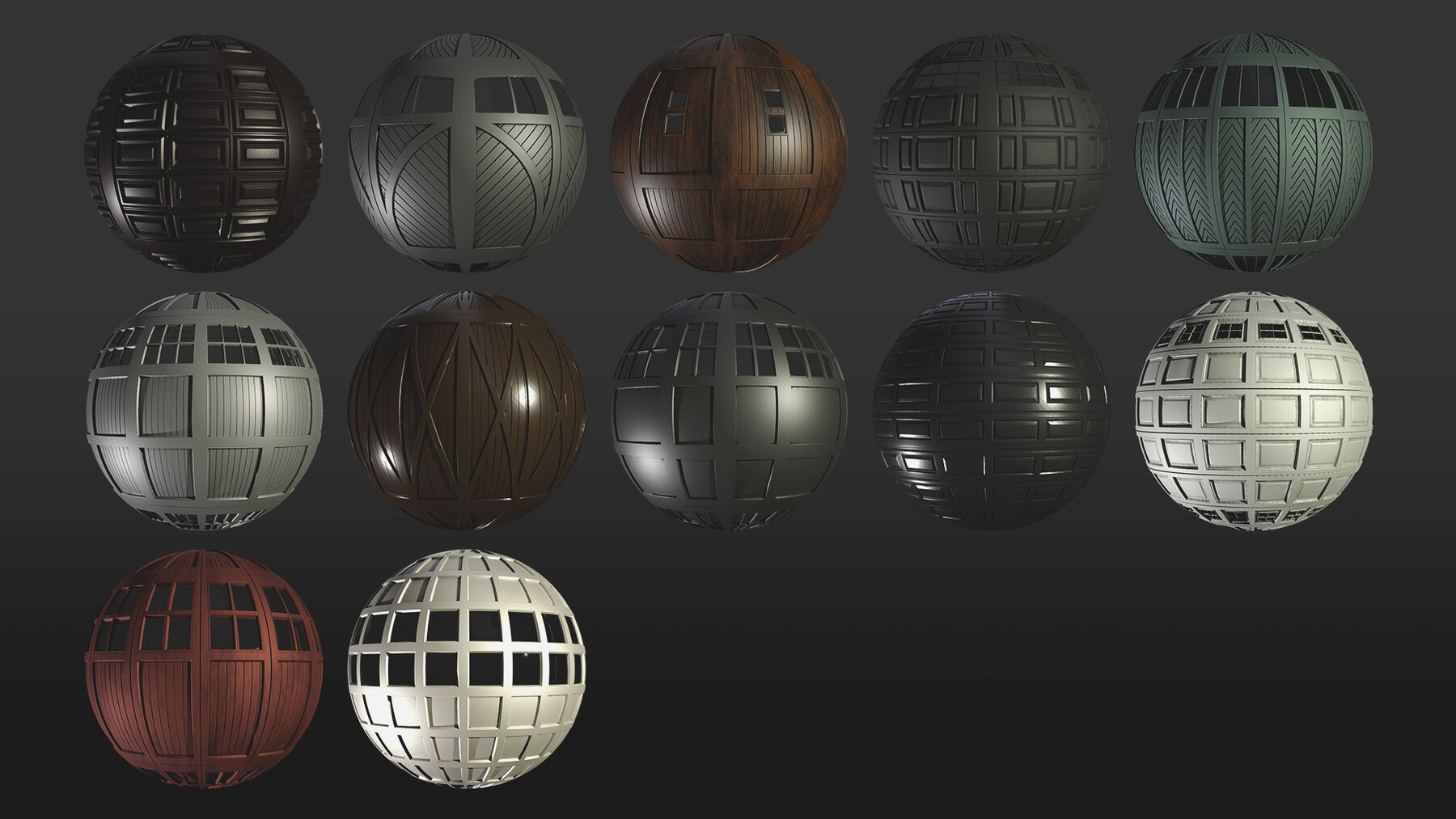 ArtStation - 32 Garage Door and Shutter Material (SBSAR, 4K PBR Texture ...