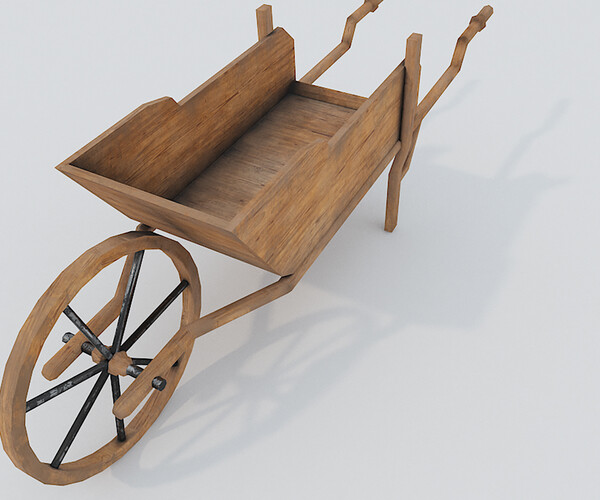 ArtStation - Wooden Barrow | Game Assets