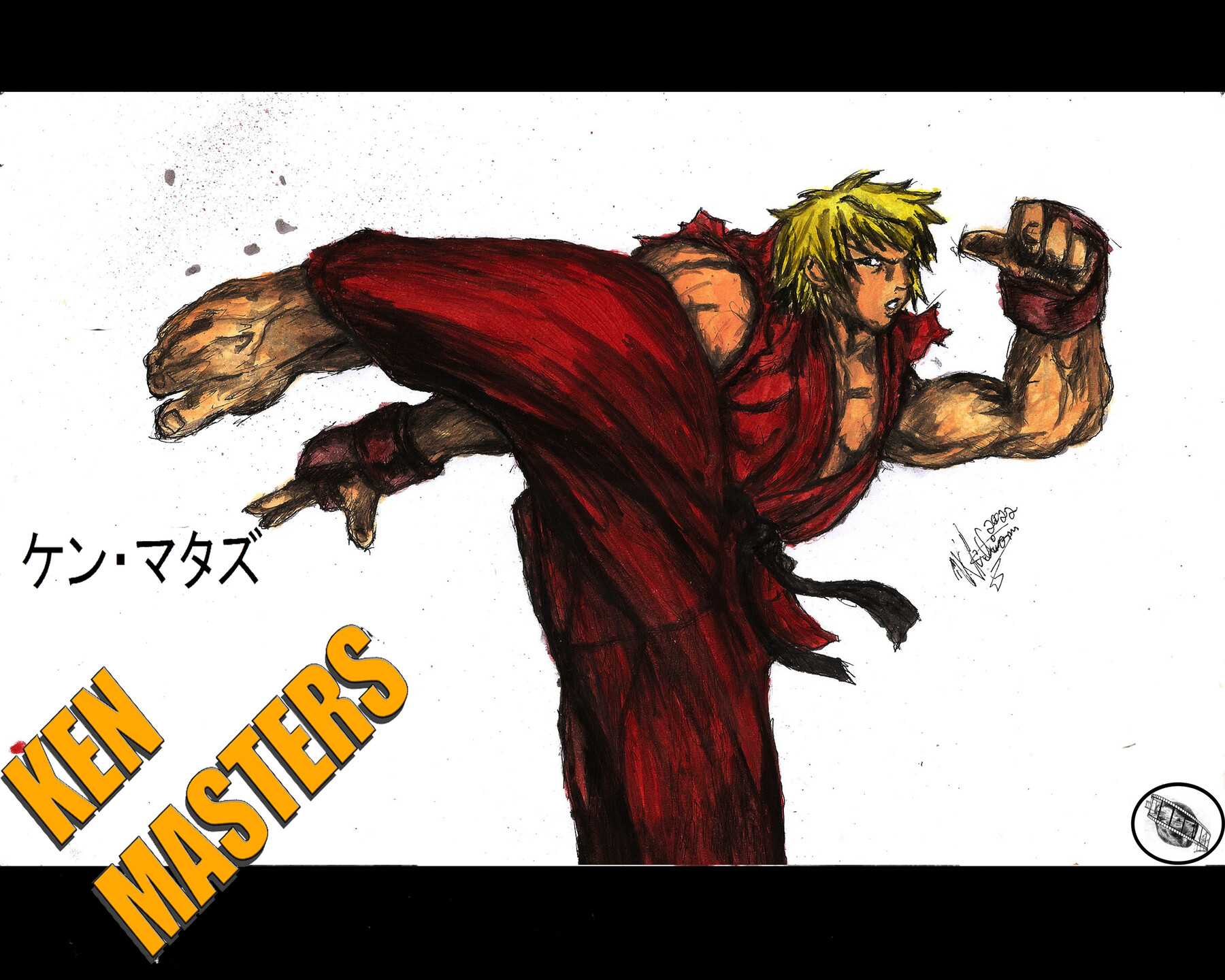 ArtStation - Drawing Ken Masters STREET FIGHITERS | Artworks