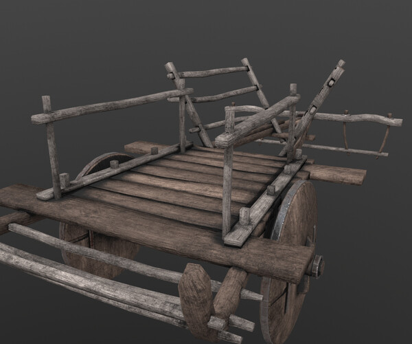 ArtStation - Ox Cart PBR | Game Assets