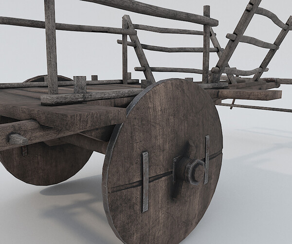 ArtStation - Ox Cart PBR | Game Assets