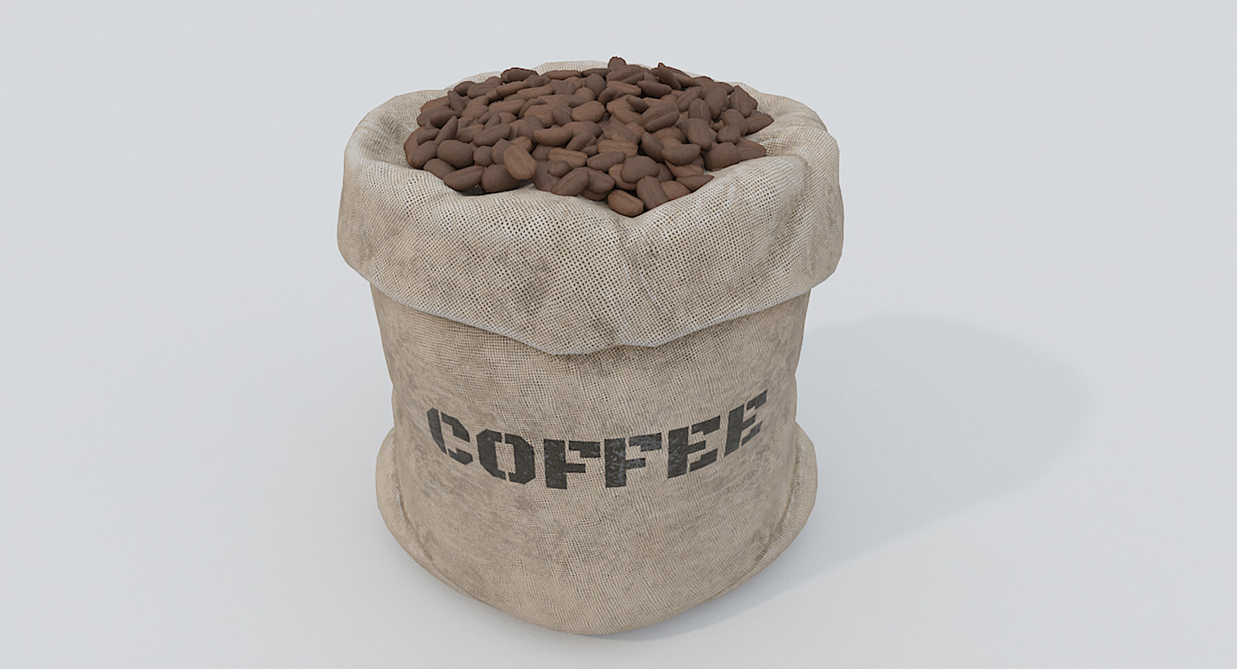 ArtStation - Bag of coffee beans | Game Assets