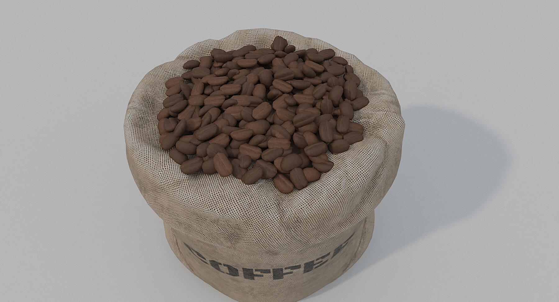 ArtStation - Bag of coffee beans | Game Assets