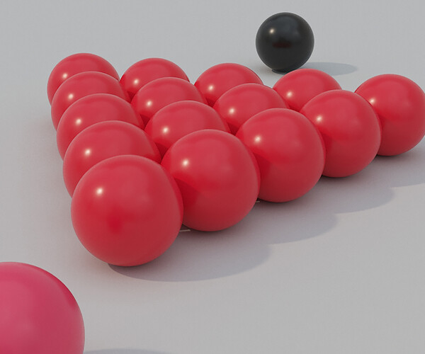 ArtStation - 3D Snooker Balls And Triangle | Game Assets