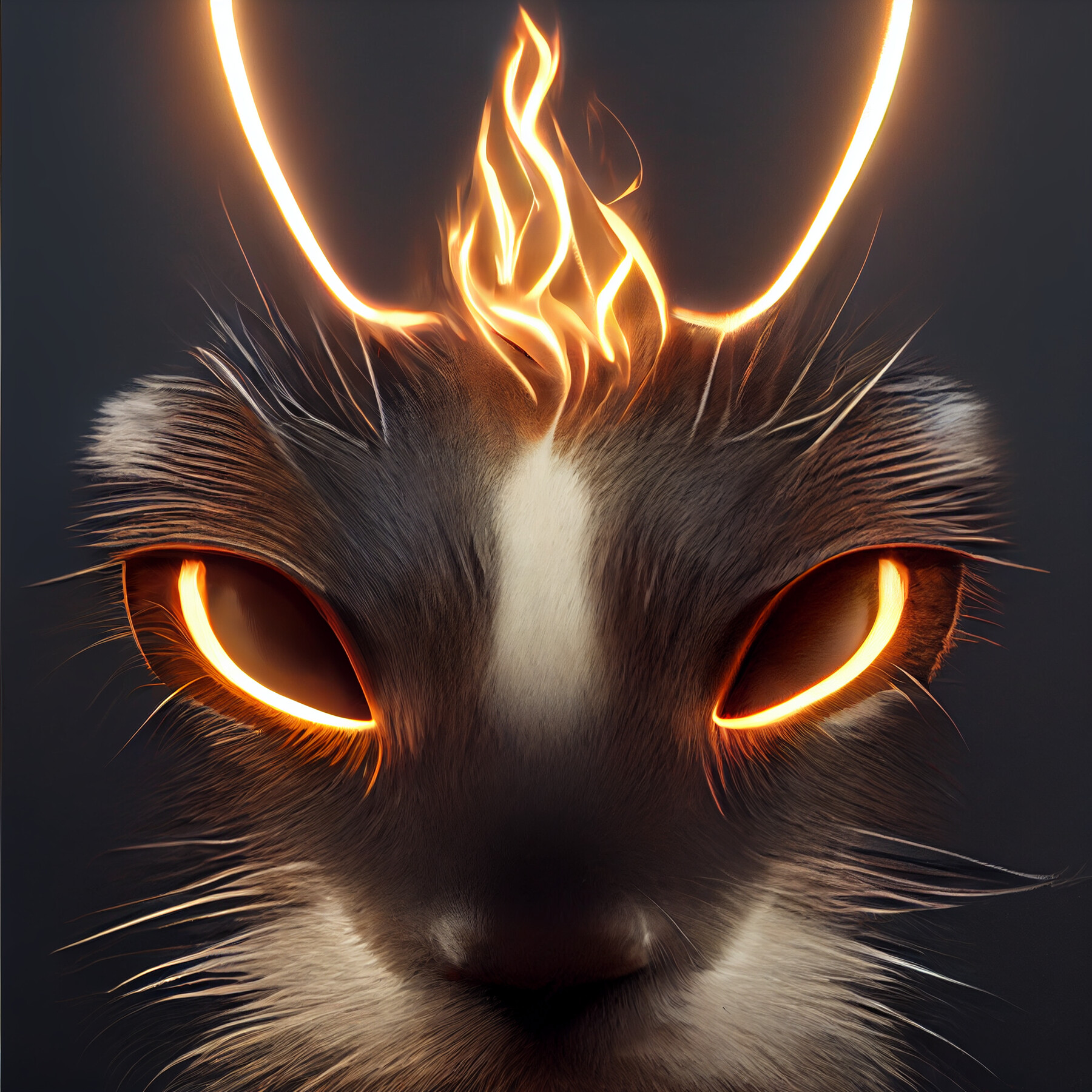 ArtStation - Evil Flaming Cat | Artworks