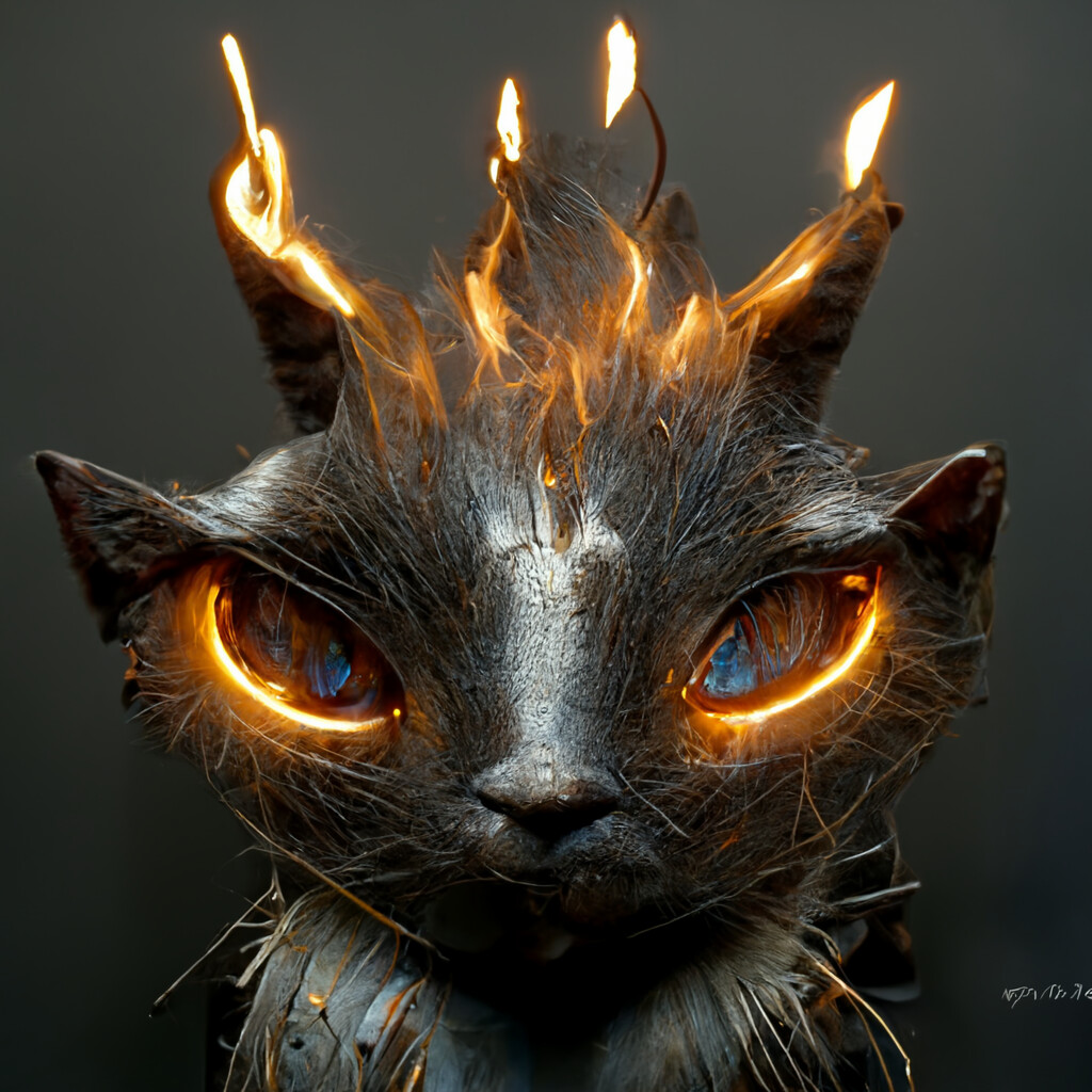 ArtStation - Evil Flaming Cat | Artworks