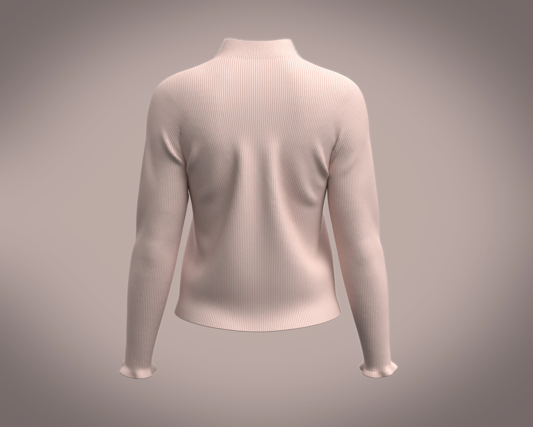 ArtStation - High Neck Ribbed Knitted Jumper | Resources