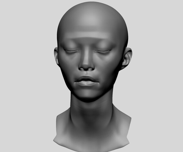 ArtStation - Female Head - Base Anatomy | Resources