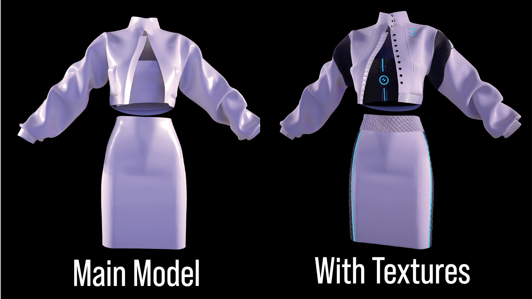 ArtStation - futuristic clothes 3d model outfit | Resources