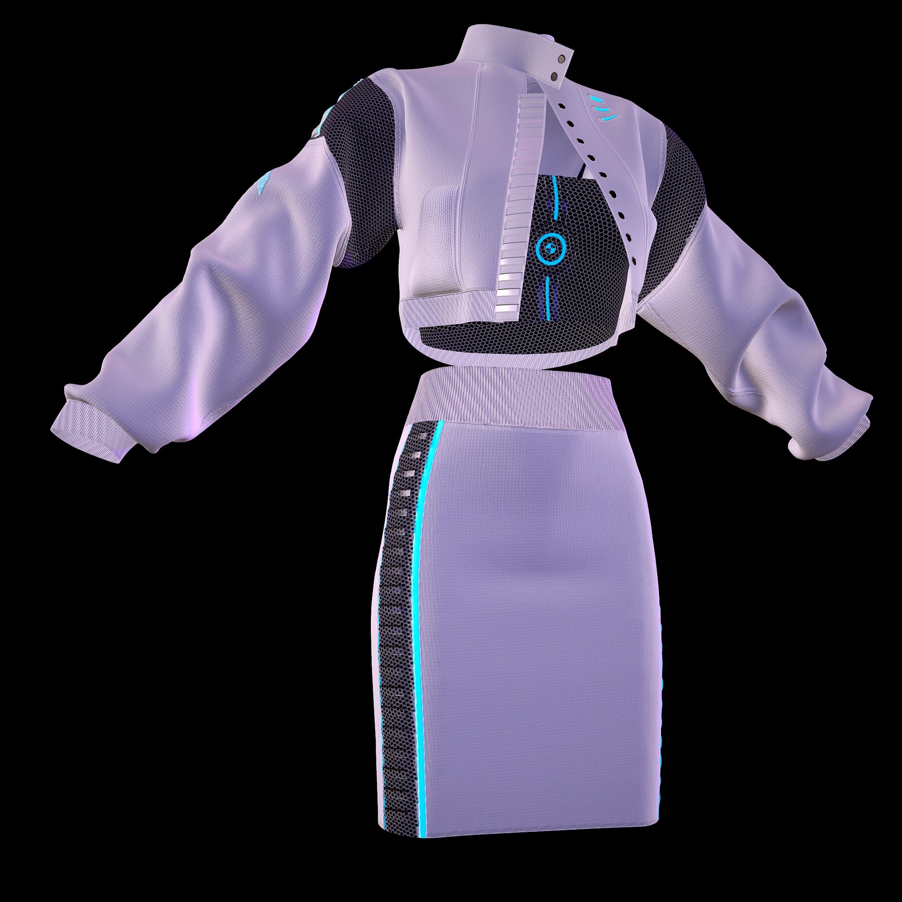 ArtStation - futuristic clothes 3d model outfit | Resources