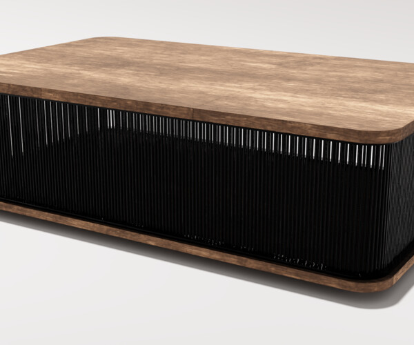 ArtStation - Coffee table MD02 - rectangular, loft style | Resources