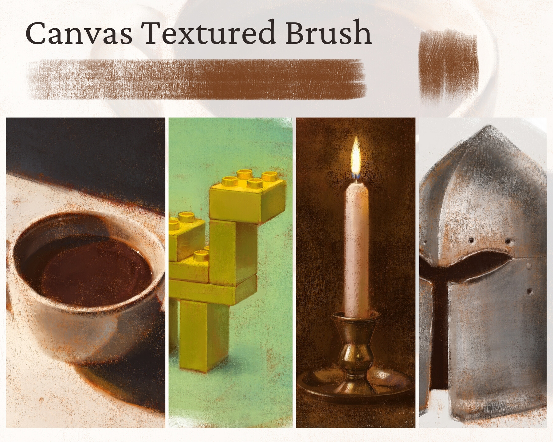 ArtStation - Canvas Textured Brush | Brushes