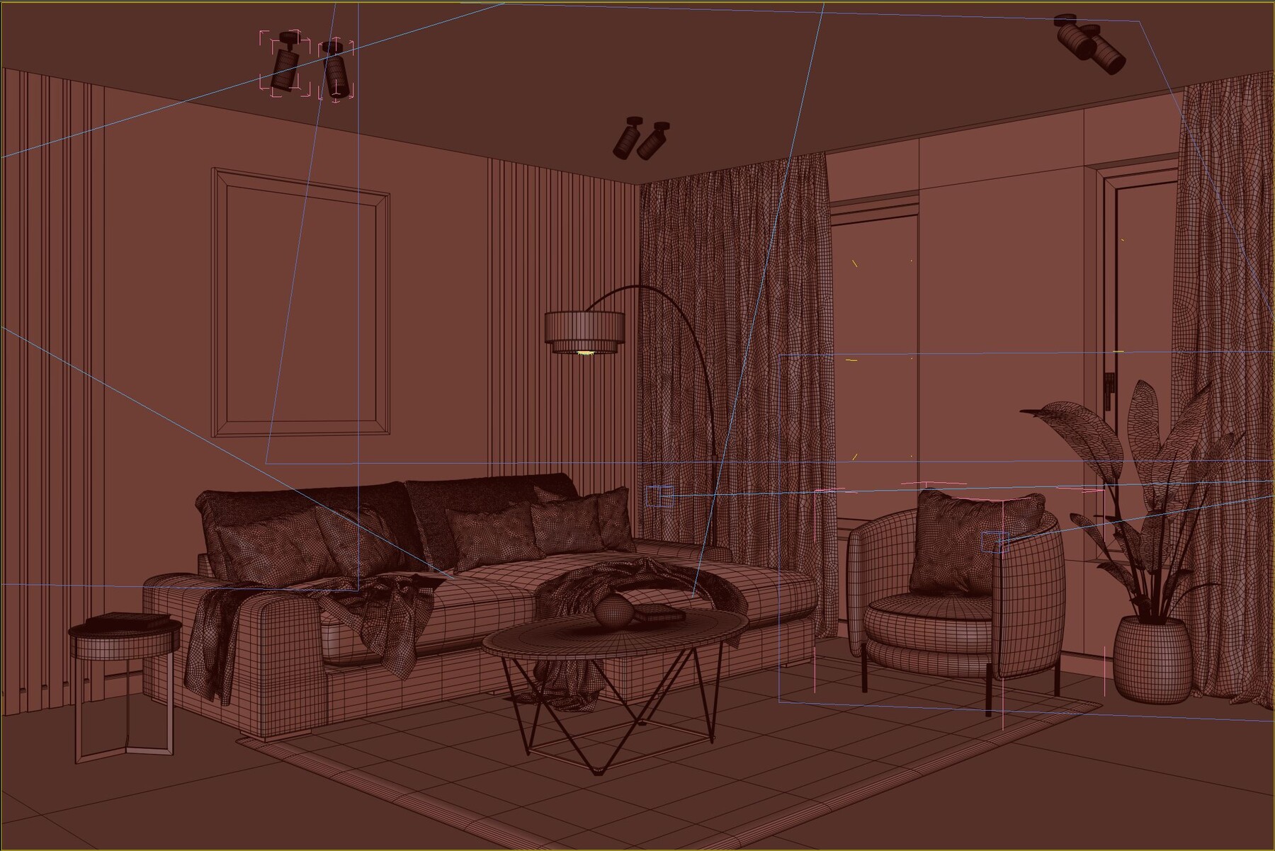 ArtStation - interior livingroom scene 01 | Game Assets