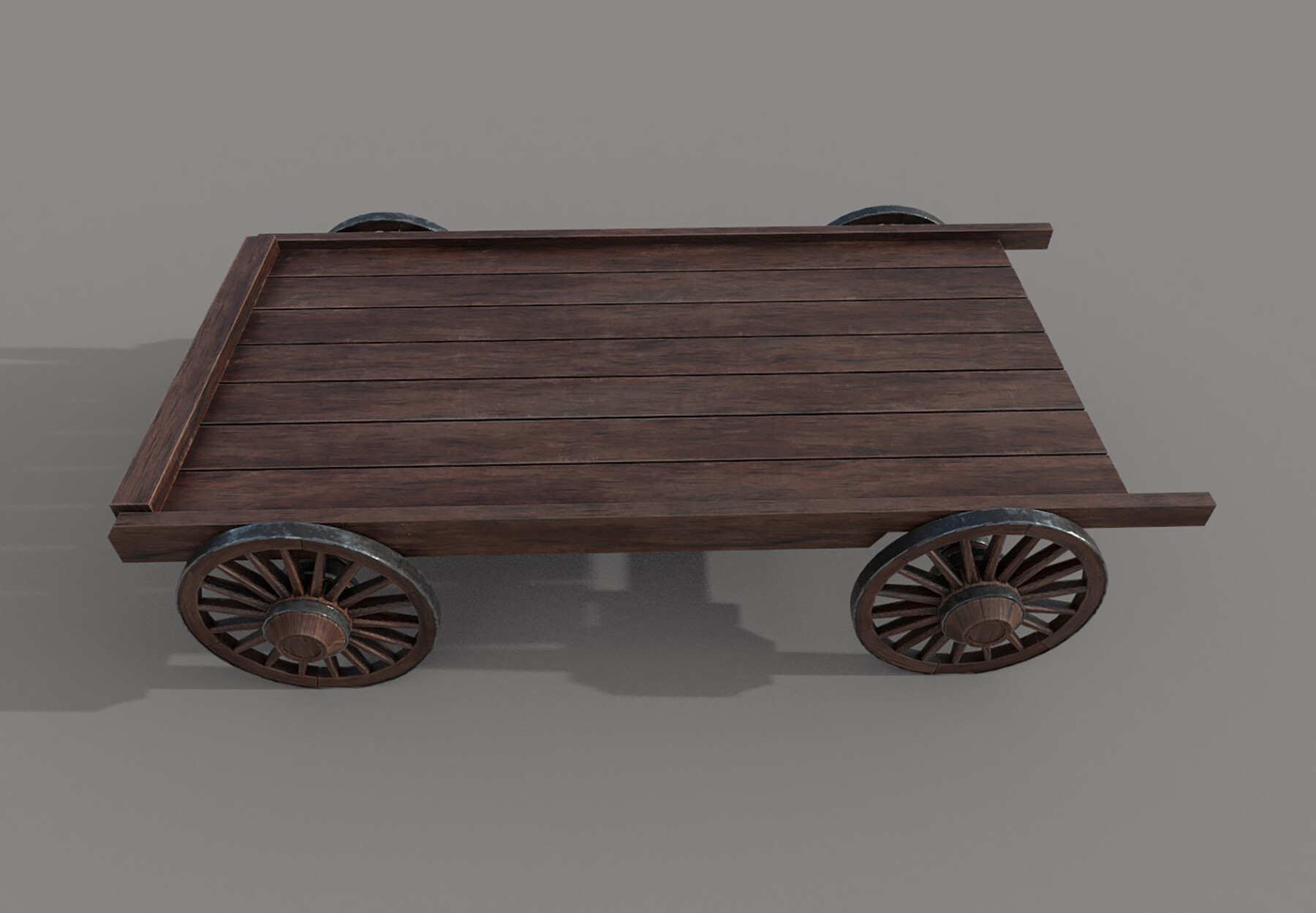 ArtStation - Wooden Cart | Game Assets