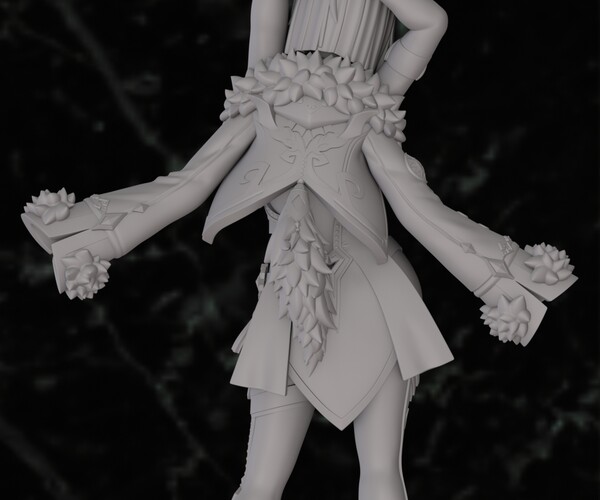 ArtStation - Yelan Figure STL file for 3D printing | Resources