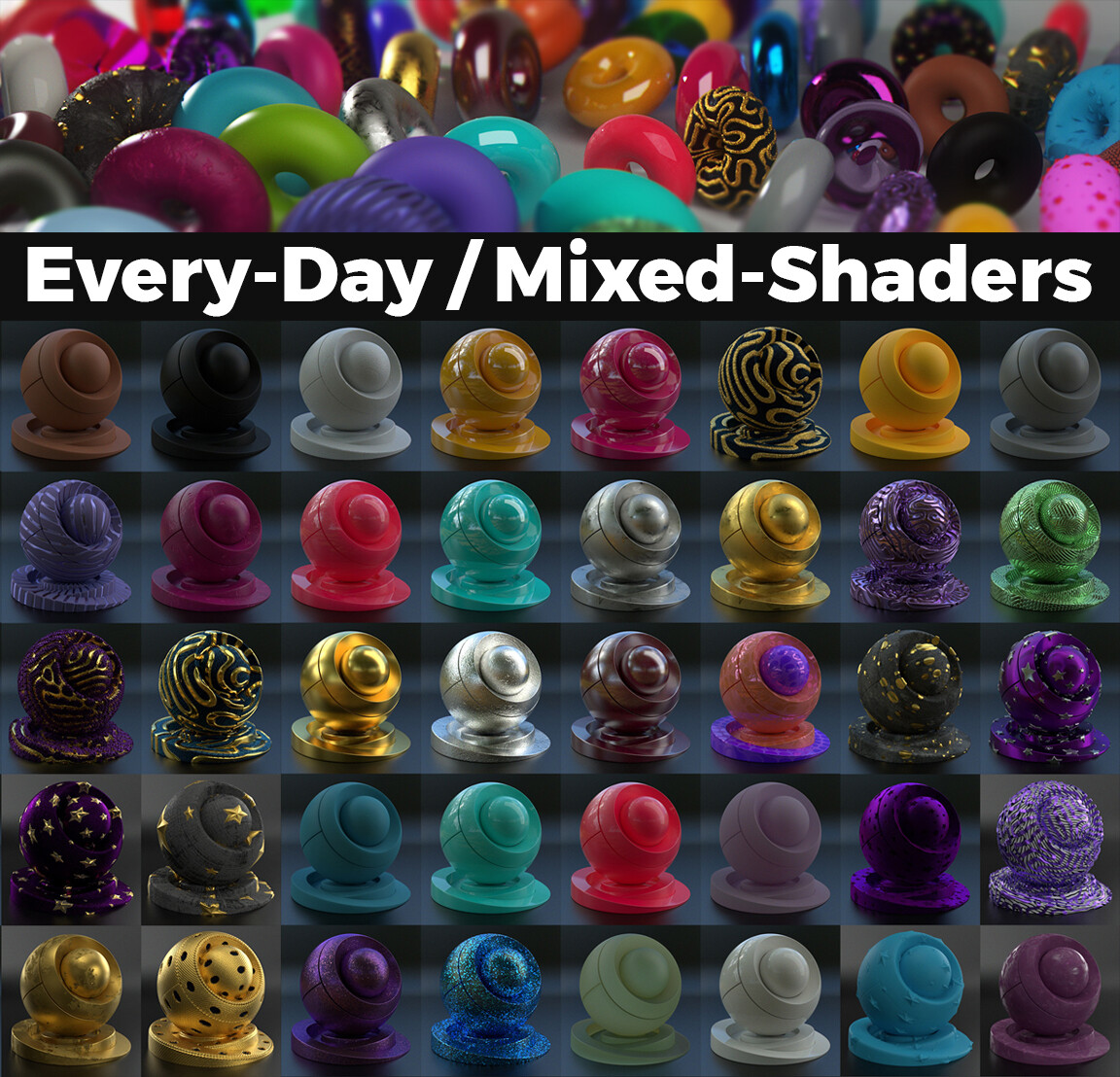 ArtStation - 70+ Redshift Shader to C4d Every-Day v3 | Resources