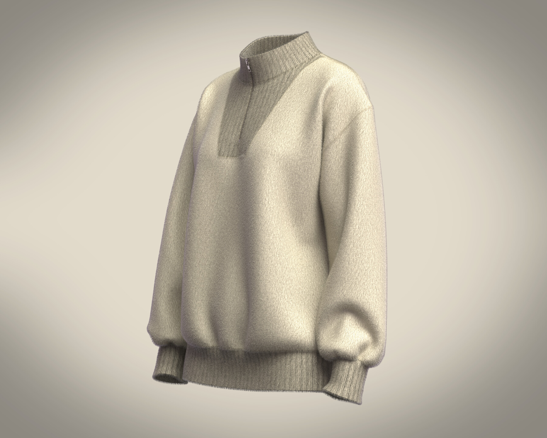 ArtStation - Half Zipper Funnel Neck Jumper | Resources
