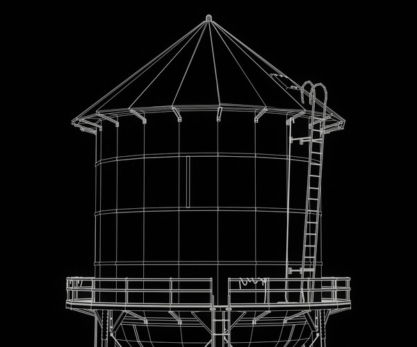 ArtStation - Water Tank Tower Reservoir | Game Assets