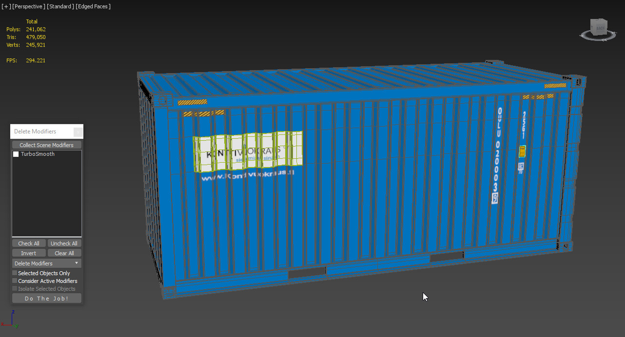 ArtStation - 20 ft Cube Open Side Shipping Container 3D Model | Resources