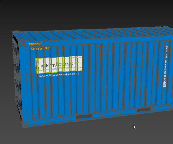 ArtStation - 20 ft Cube Open Side Shipping Container 3D Model | Resources