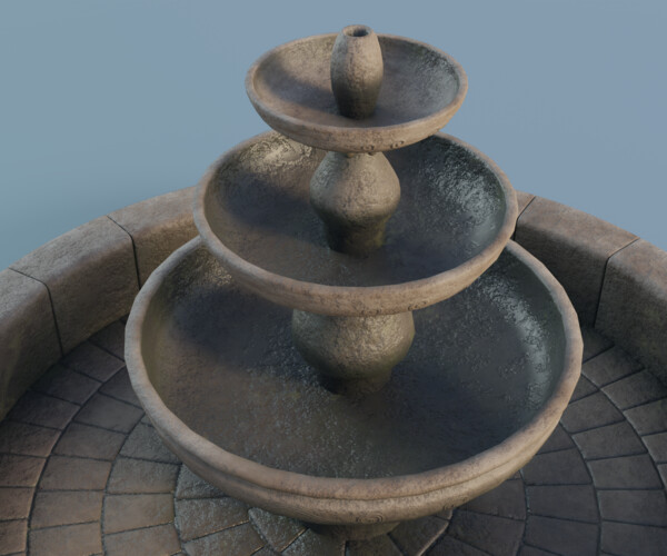 ArtStation - Stone Fountain | Game Assets