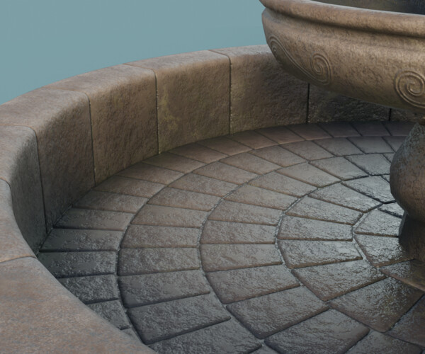 ArtStation - Stone Fountain | Game Assets