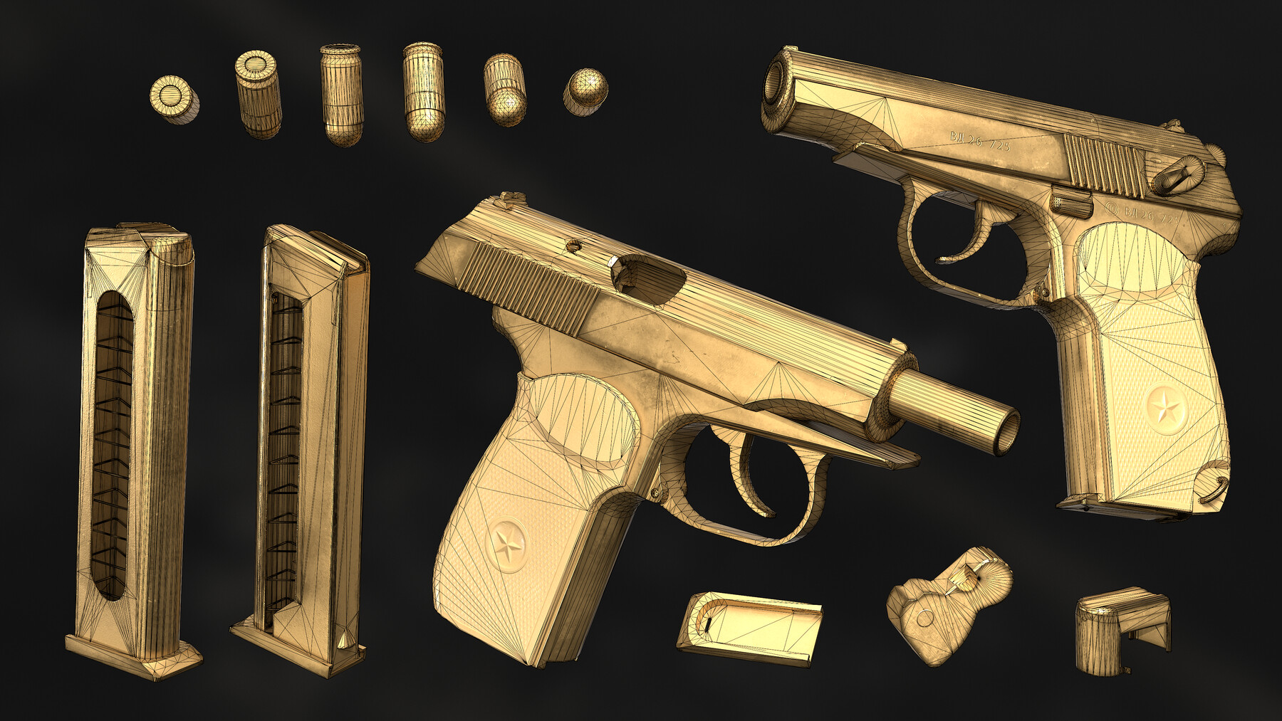 ArtStation - Makarov pistol (3d model) | Game Assets