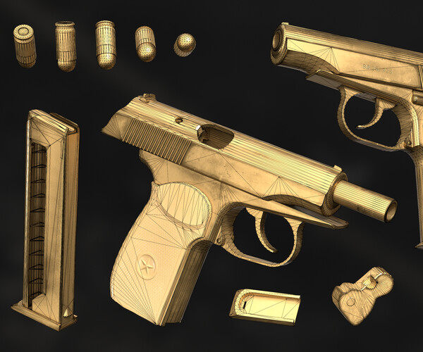 ArtStation - Makarov pistol (3d model) | Game Assets