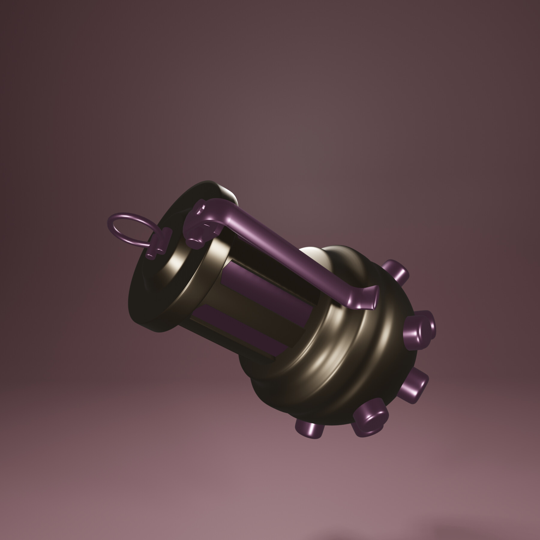 ArtStation - Stylized grenade weapon with spikes, ready to play, game ...