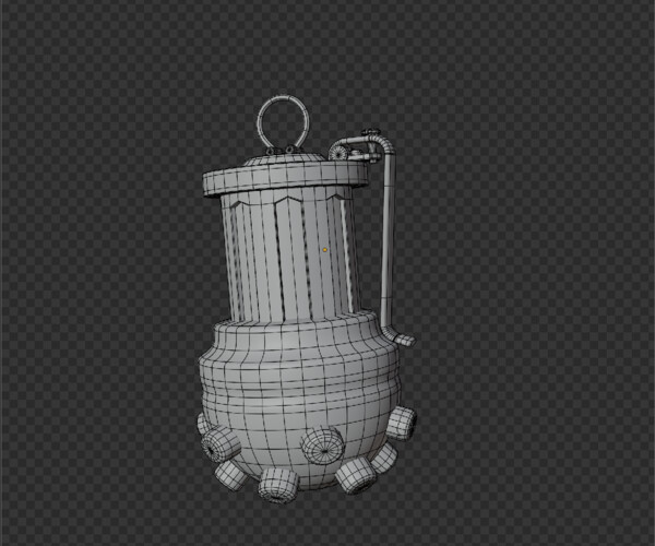 ArtStation - Stylized grenade weapon with spikes, ready to play, game ...