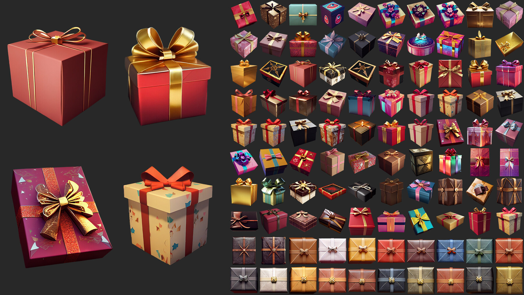 ArtStation - 100 Presents & Gifts | Game Assets
