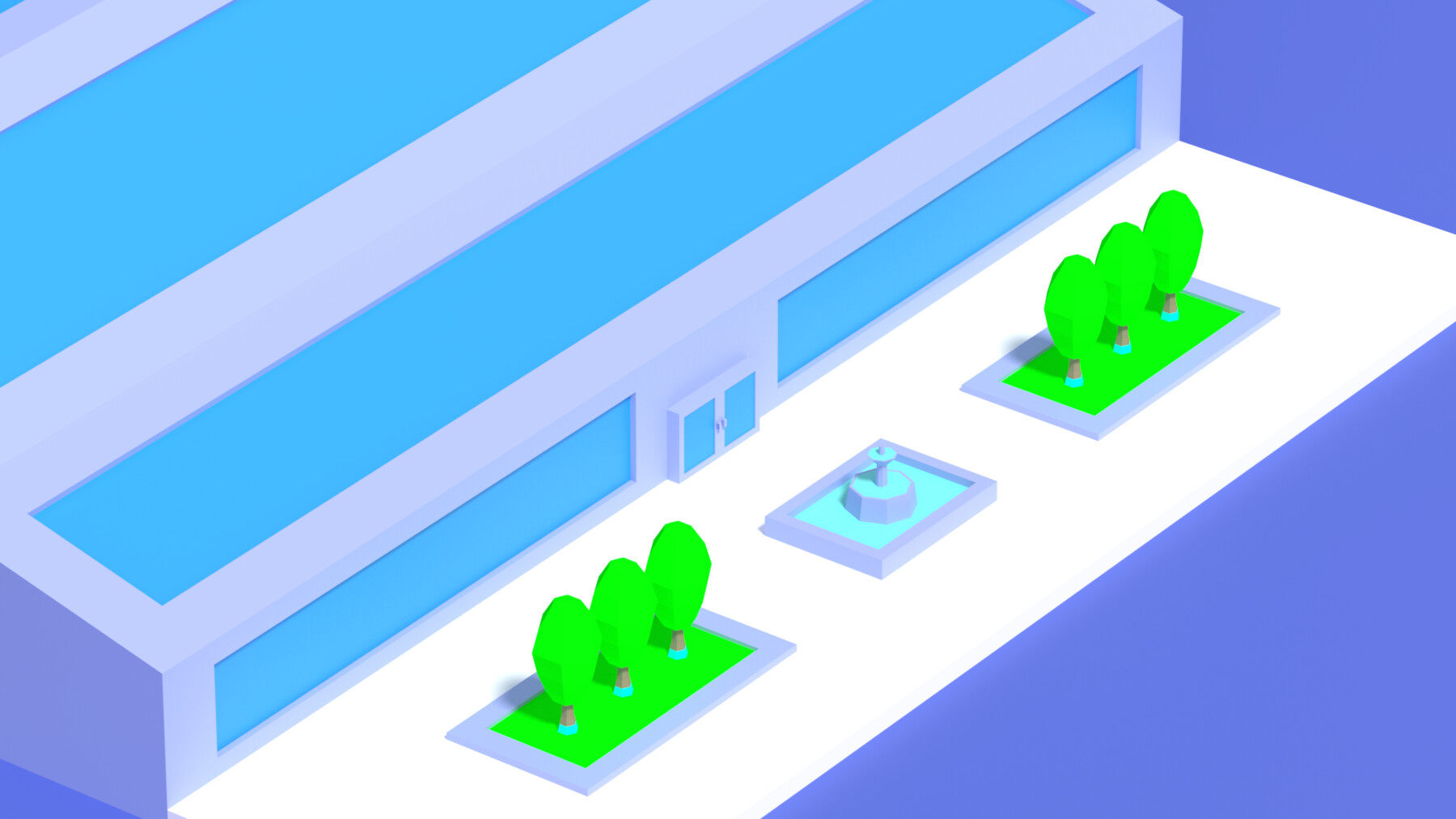 ArtStation - Cartoon High Speed Railway Station 3D model | Resources