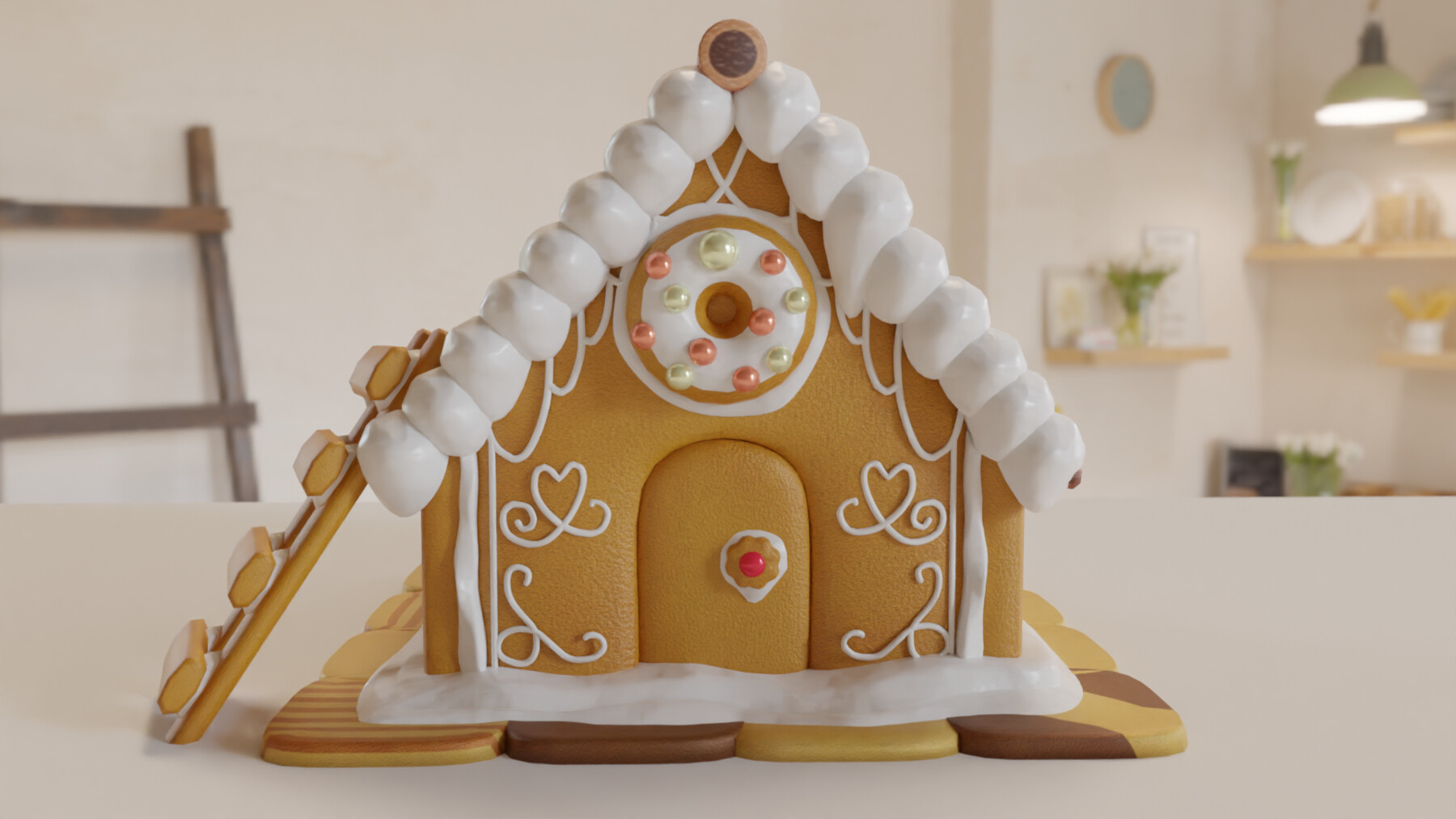 ArtStation - Gingerbread House 3D | Resources
