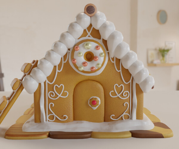 ArtStation - Gingerbread House 3D | Resources