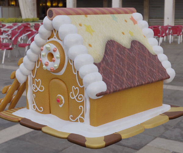 ArtStation - Gingerbread House 3D | Resources
