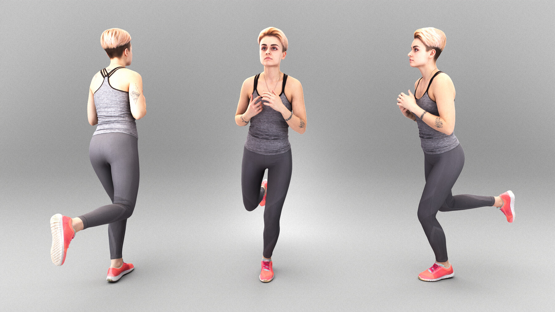 ArtStation - Running woman 367 | Game Assets