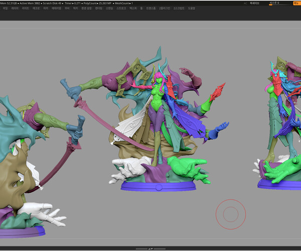 ArtStation - raiden shogun doll stl for 3d print | Resources